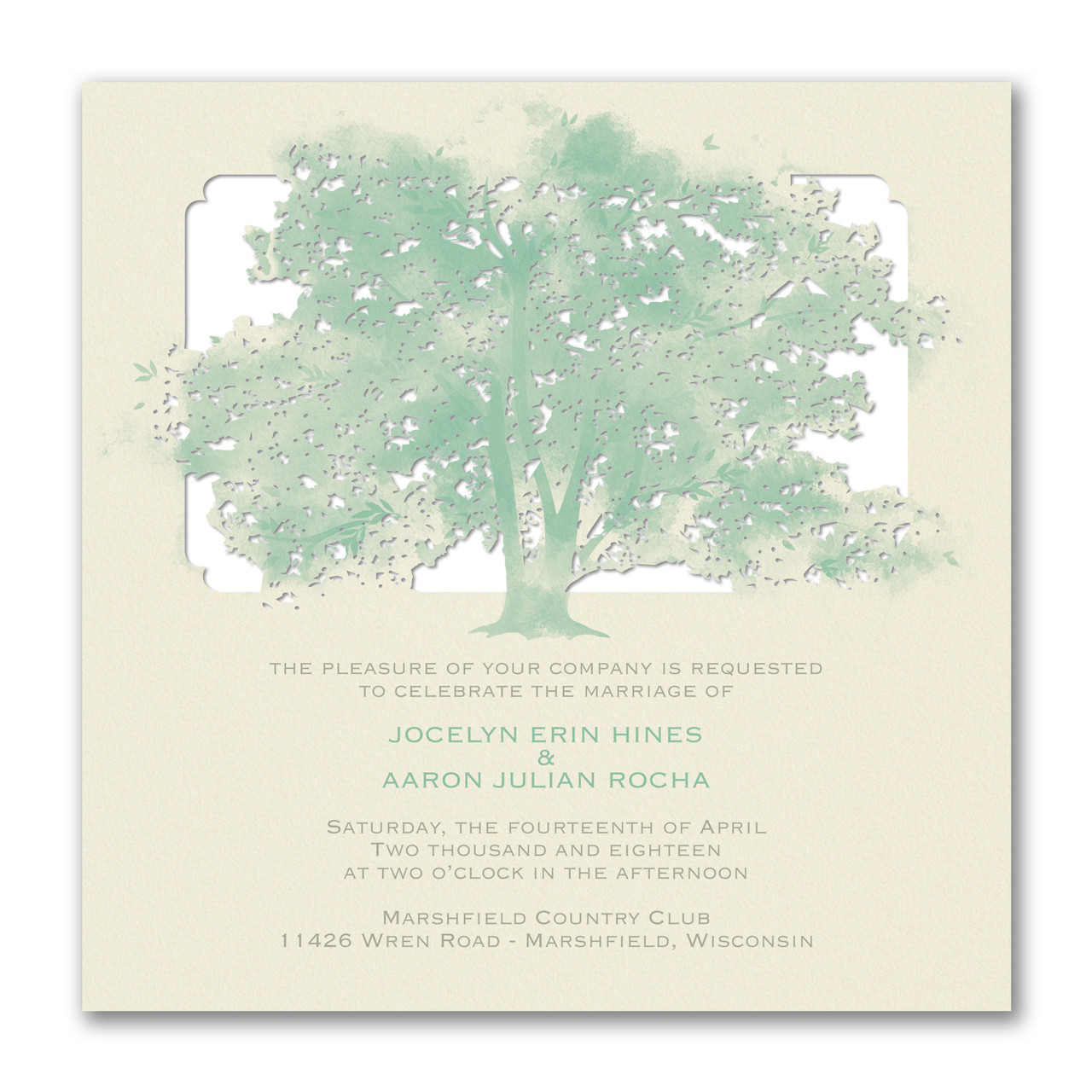 Tree Wedding Invitations - Wedding Invitations with Branches