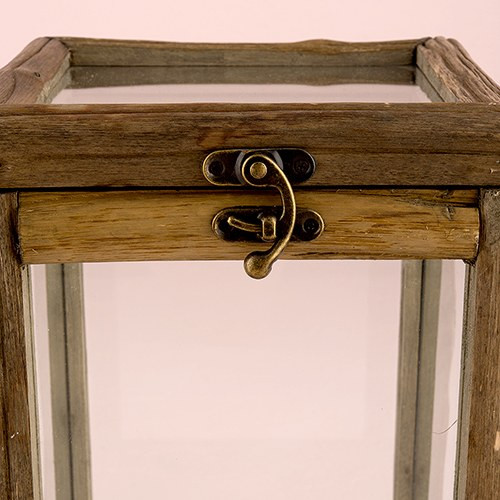 Rustic Wedding Wish Box - Rustic Wishing Well - Wood & Glass