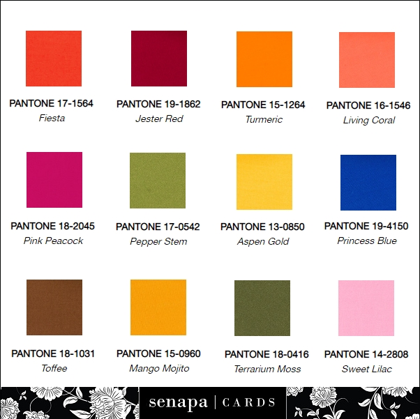 Pantone Spring/Summer 2019 Color Palette - Senapa Cards & Gifts