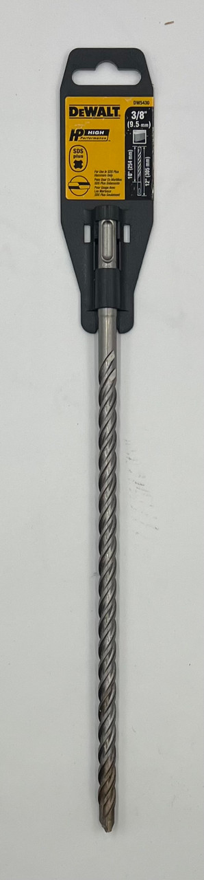 DEWALT DW5430 3/8-Inch by 10-Inch by 12-Inch Rock Carbide SDS Plus ...