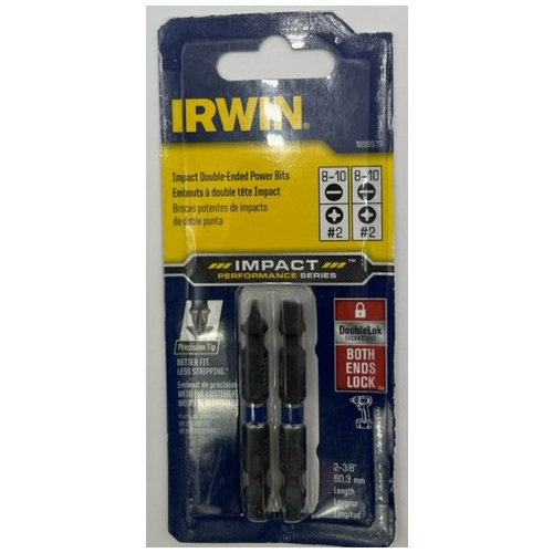 Irwin 1899979 Double End #8-10 Slotted x #2 Phillips Impact Power ...