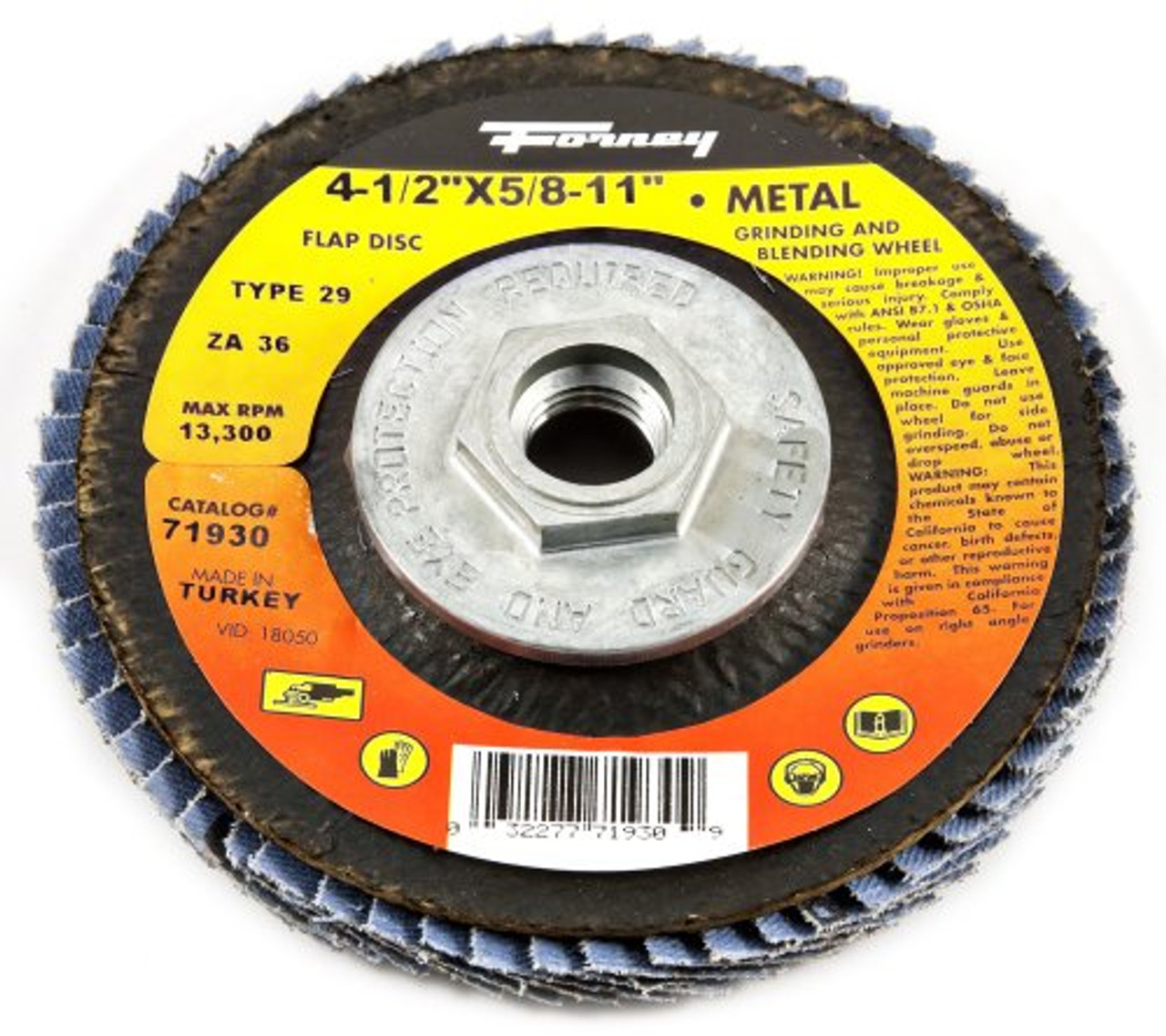 Discover the Hartmann Variety Tool: Forney 71931 Flap Disc, Type 29 ...