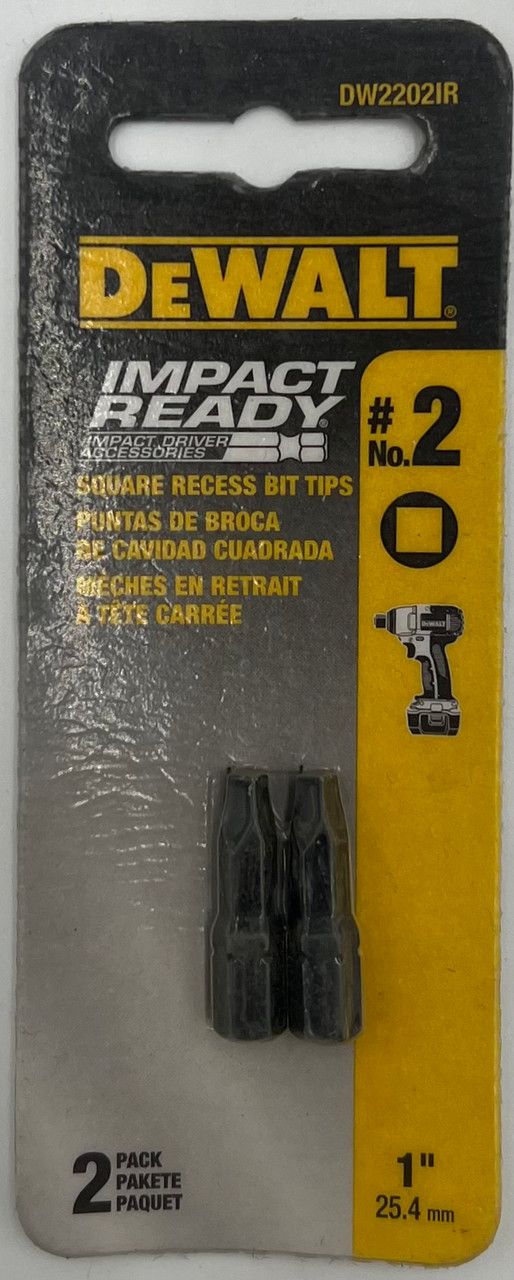 DEWALT DWA1SQ2IR BIT IMPACT READY 1IN SQ NO 2 - Hartmann Variety