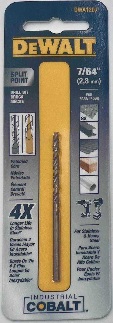 Discover the Hartmann Variety Tool: DeWalt DWA1207 Split Point Cobalt ...