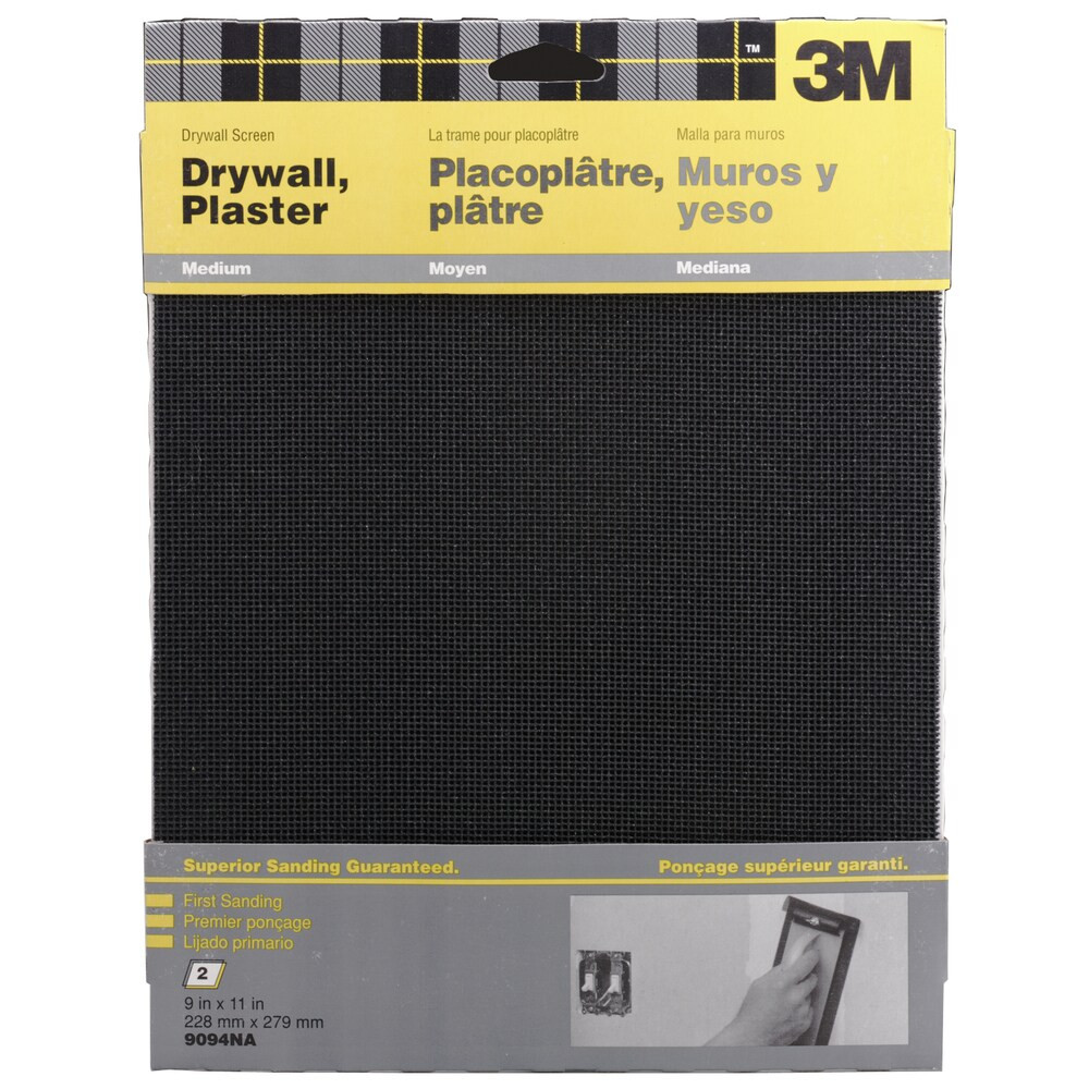 3M 9094NA (1-Pk/2-Drywall Screens) Drywall & Plaster Sanding Screens ...