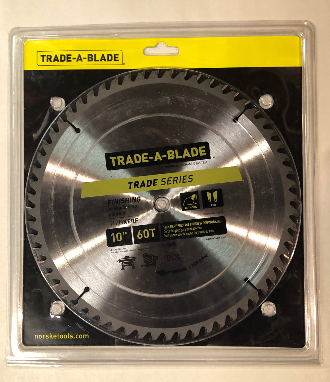 Trade-A-Blade 10"" 60T Finishing Circular Saw Blade - Hartmann Variety