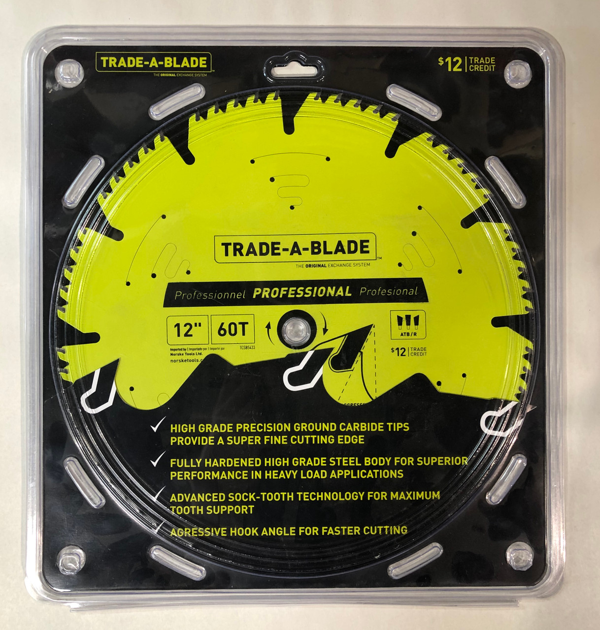 Trade-A-Blade 12"" 60T Circular Saw Blade - Hartmann Variety