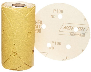 Norton (01643) Stick and Sand Abrasive Disc with Pressure-Sensitive ...