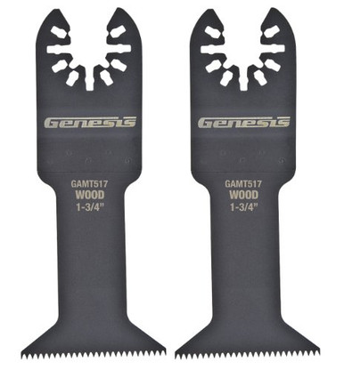 Genesis GAMT517-2 Universal 2-Pack 1 3/4" Course Tooth Oscillating ...