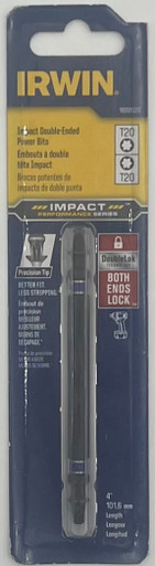 IRWIN Tools 1892020 Impact 4 inch TORX T20/T20 Double-Ended Bit ...