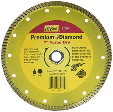 IVY Classic 37054 Premium 7-Inch Dry and Wet Cutting Turbo Continuous ...