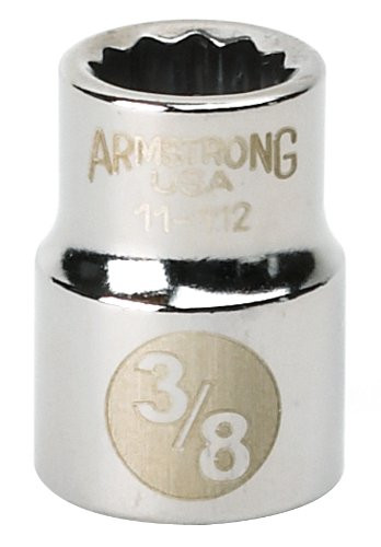 Armstrong 11-112 3/8-Inch Drive 12 Point Standard Socket, 3/8-Inch ...