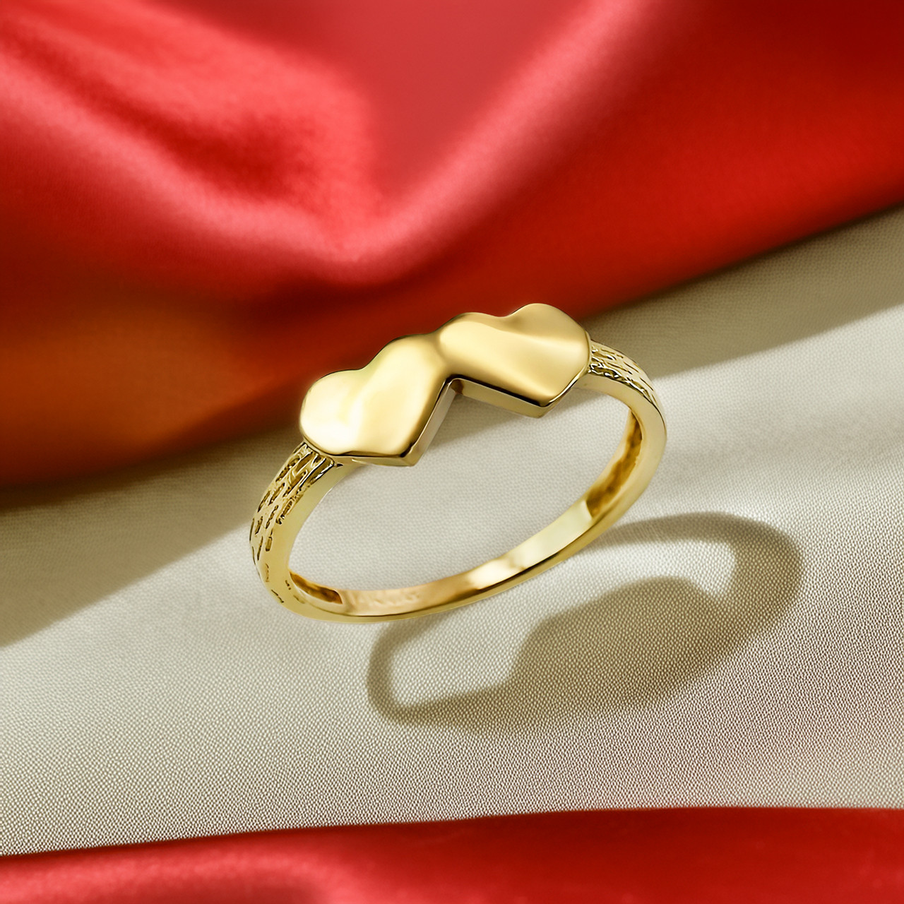 Double Heart Baby Ring | Elegant Gold Gift for Baby Girls | Baby ...