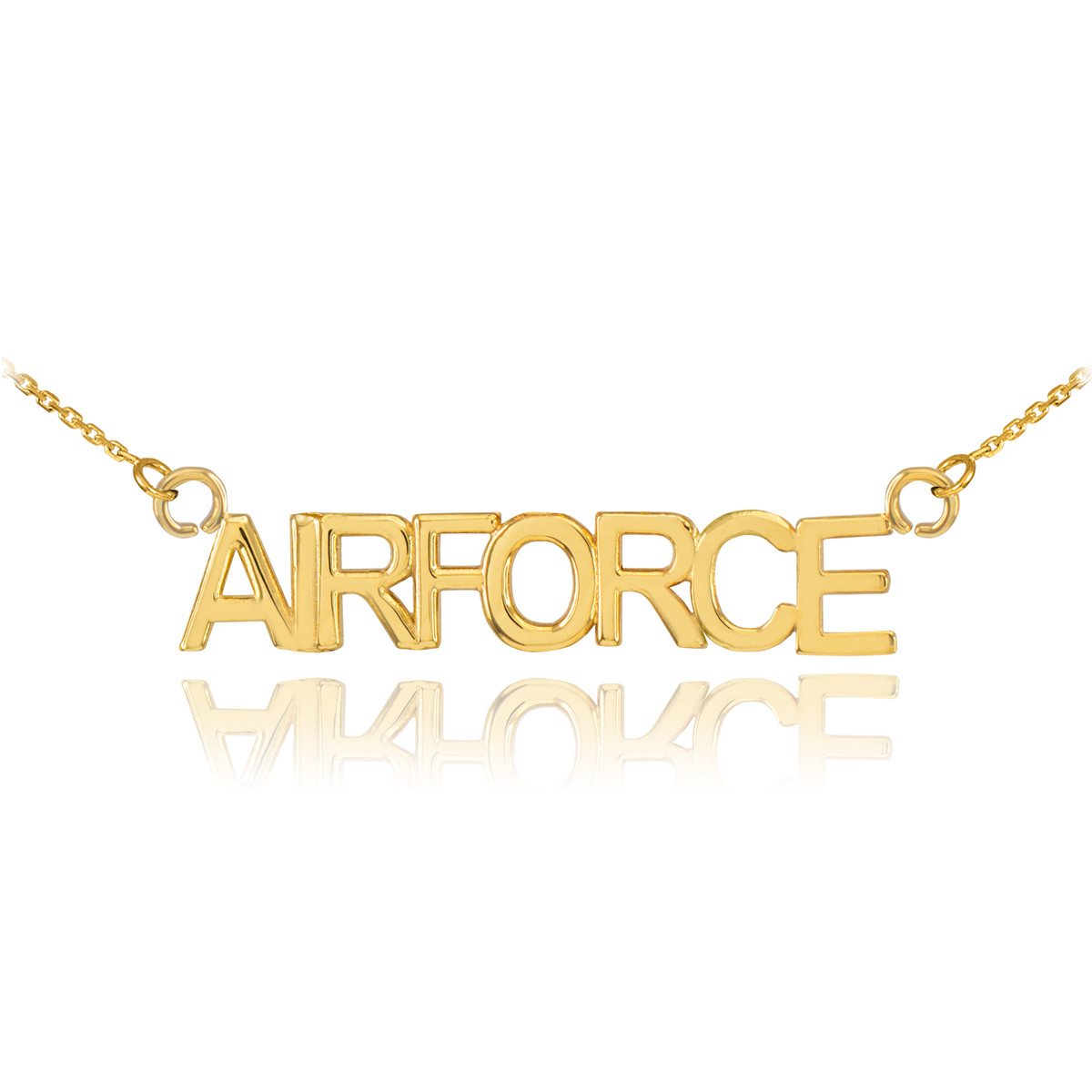 14K Gold AIR FORCE Necklace