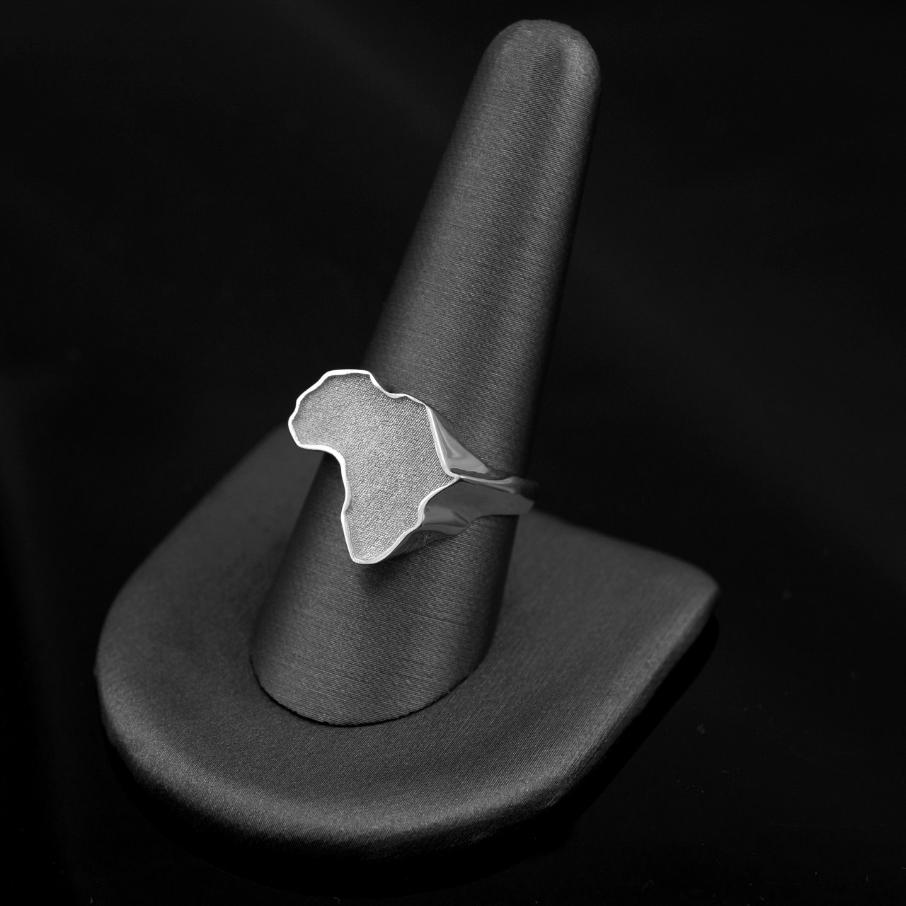 Sterling Silver Africa Statement Ring