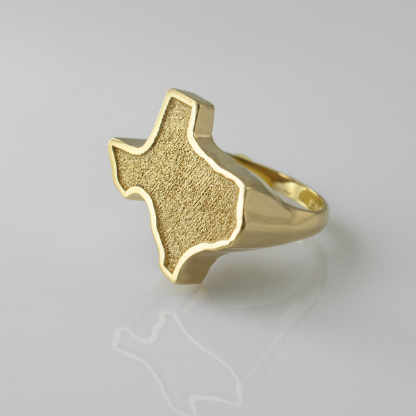 Solid Gold Texas Ring