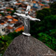 Sterling Silver Jesus Christ the Redeemer Cross Brazil Rio Statue Pendant