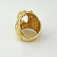 Roaring Lion Mens DC Ring in Yellow Gold