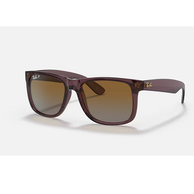 Ray-Ban Justin - Transparent Dark Brown Frame - Aj's Ski and Sports