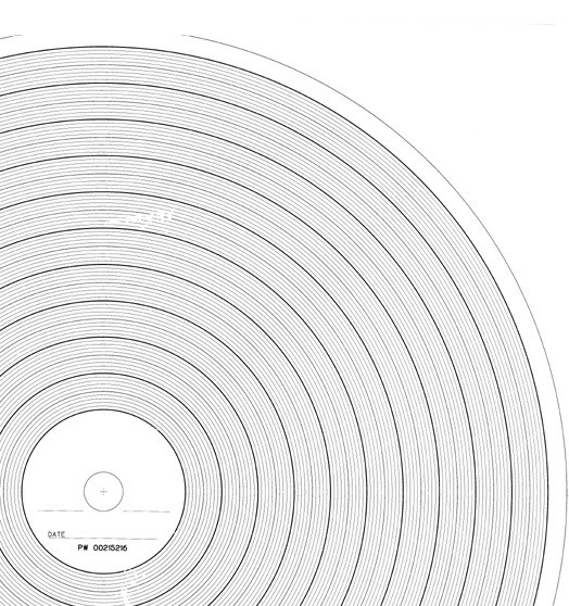 PW-002-152-16 Partlow Circular Chart - RECORDERS CHARTS & PENS