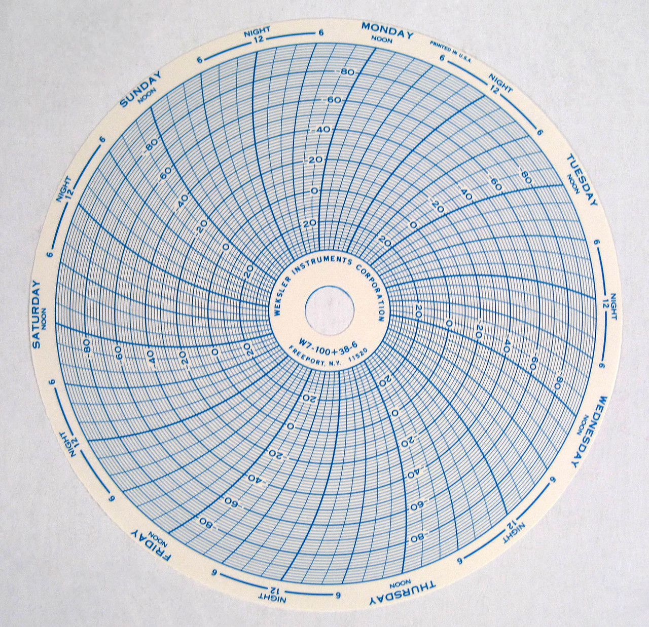 W7-100+38-6 - RECORDERS CHARTS & PENS