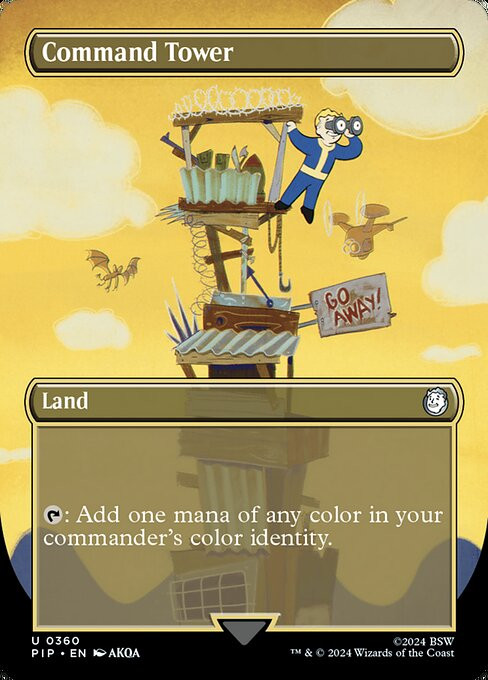 Command Tower (PIP) (Foil) (Borderless) (#360) - Magic Palace TCG Store