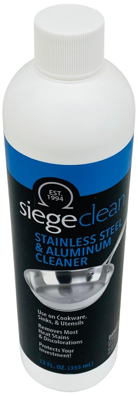Siege Stainless Steel & Aluminum Cleaner, 12 oz, Made in USA, 762L ...