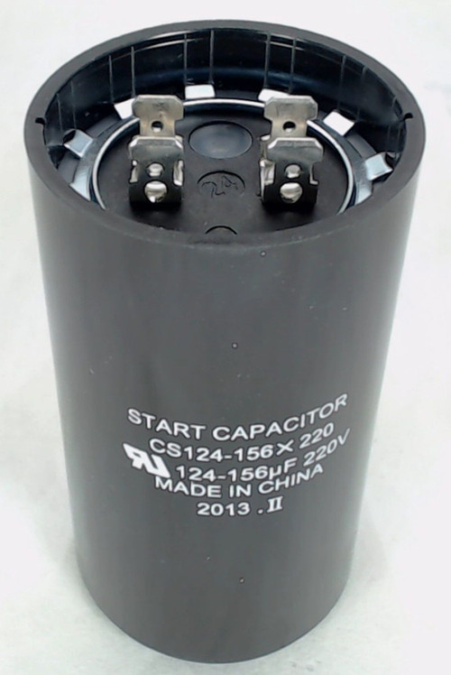Start Capacitor, Round, 124-156 Mfd., 220 Volt, CS124-156X220