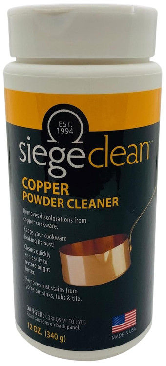 Siege Copper Powder Cleaner, 12 oz, Earth Friendly, Made in USA, P-12P