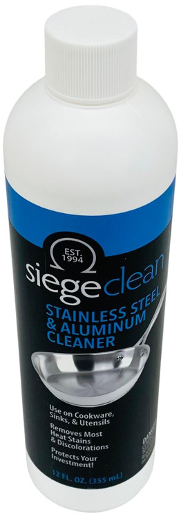 Siege Stainless Steel & Aluminum Cleaner, 12 oz, Made in USA, 762L