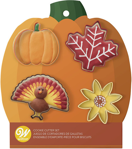 Wilton 4 Piece Autumn Cookie Cutter Set, 2308-0-0298