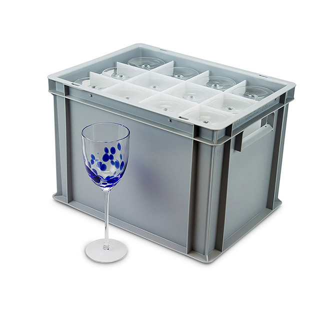 Premium 400x300mm Half-Size Stacking Euro Glassware Storage Boxes With ...