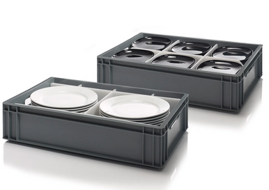 Heavy Duty Plate Storage Boxes Designed To Accommodate Dinner Plates ...