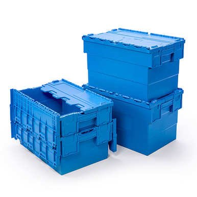 Euro Nest Stacking Attached Lid Containers | NV Boxes
