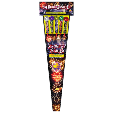 Sky Pattern Rocket Kit - TX Legal (Pack) - White Lightning Fireworks