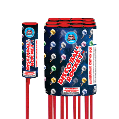 Disco Ball Rocket (Pack) - White Lightning Fireworks