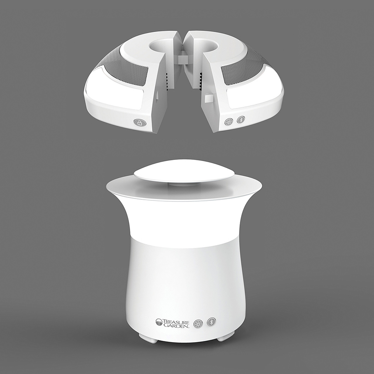 Treasure Garden EVO Portable Dual-Light Sound Pod with Bluetooth ...