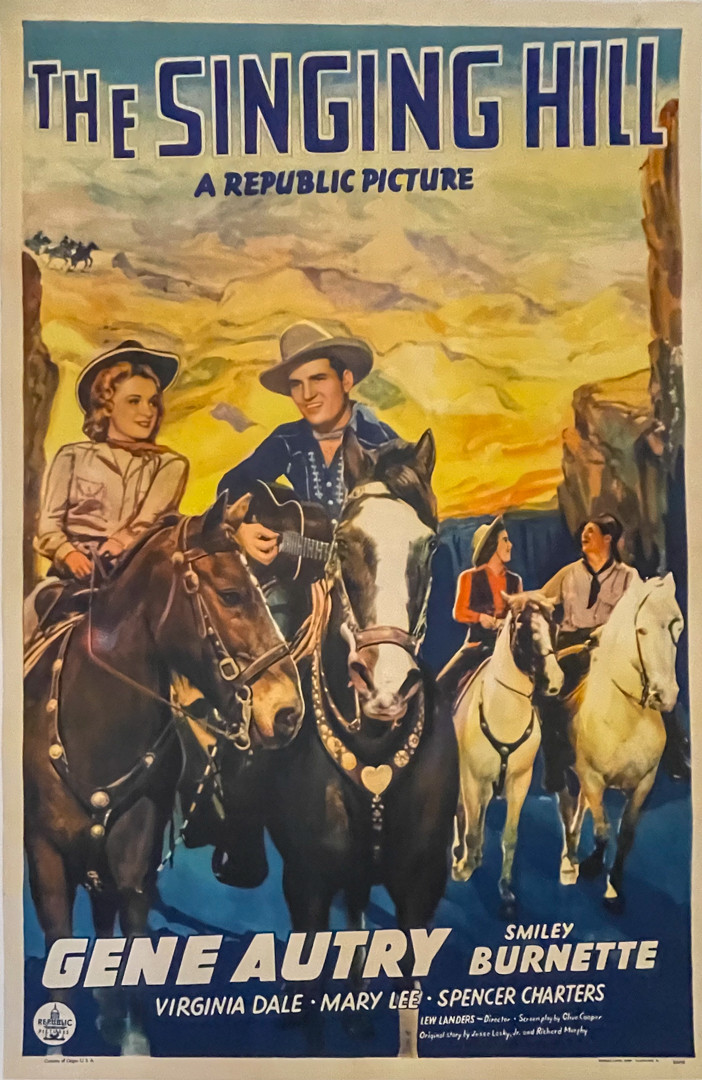 The Singing Hill starring Gene Autrey (1941) Linen backed