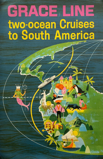 Grace Line Two Ocean Cruises to South America