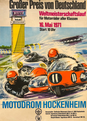 Motodrom Hockenheim 1971 BMW and Ducati