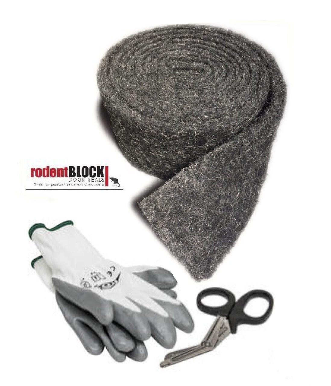 Rodent Block | Xcluder Fill Fabric Stainless Steel Wood Mesh 10' Roll Kit