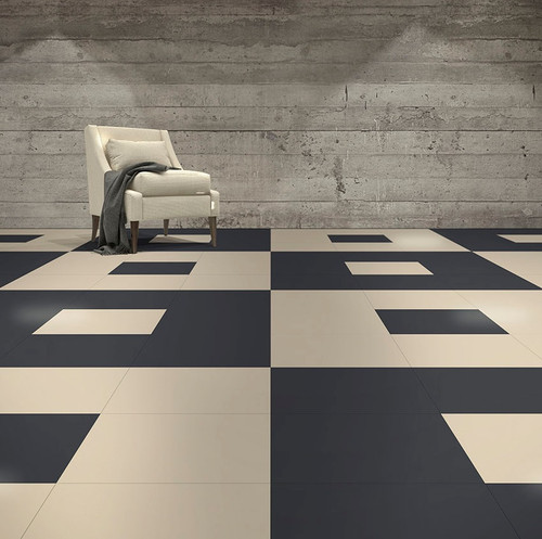 Perfection Floor Tile Leather Look Pattern 20" x 20" x 5MM Buck