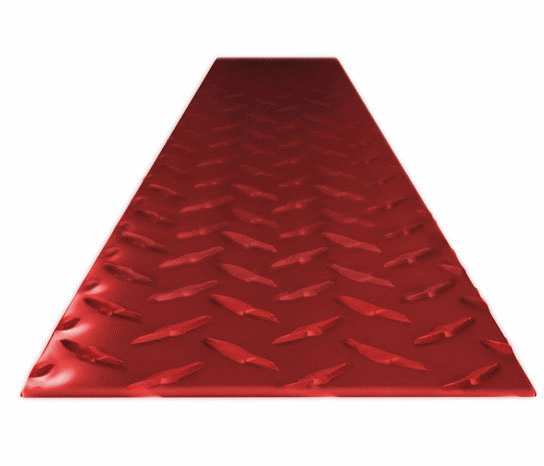 MX Diamond Plate Aluminum Wall Base
