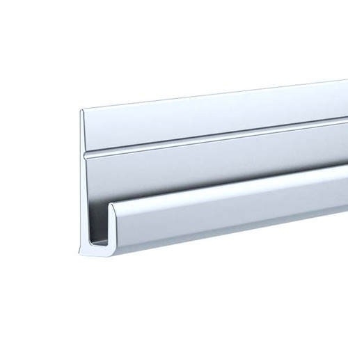 Aluminum J-Cap – 1/4″ Face for 3/32″ Material | Metal Finished Edging