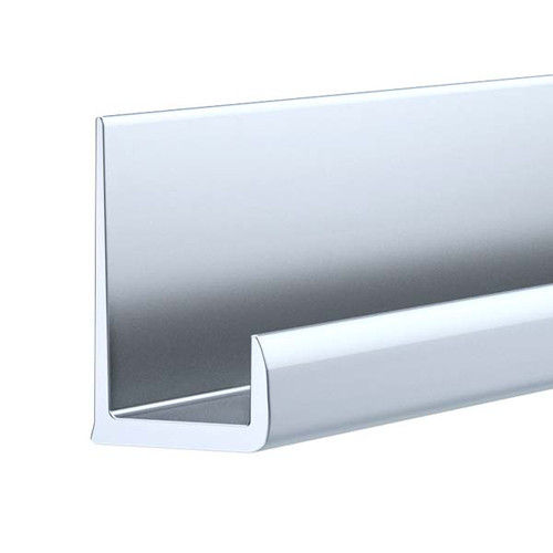 Aluminum J-Cap – 3/8″ Face for 1/2″ Material | Metal Finished Edging