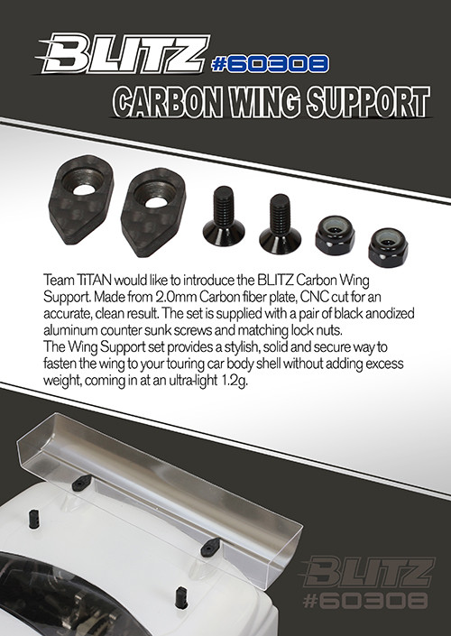 BLITZ Carbon Wing Support - Hobby Authority Distribution
