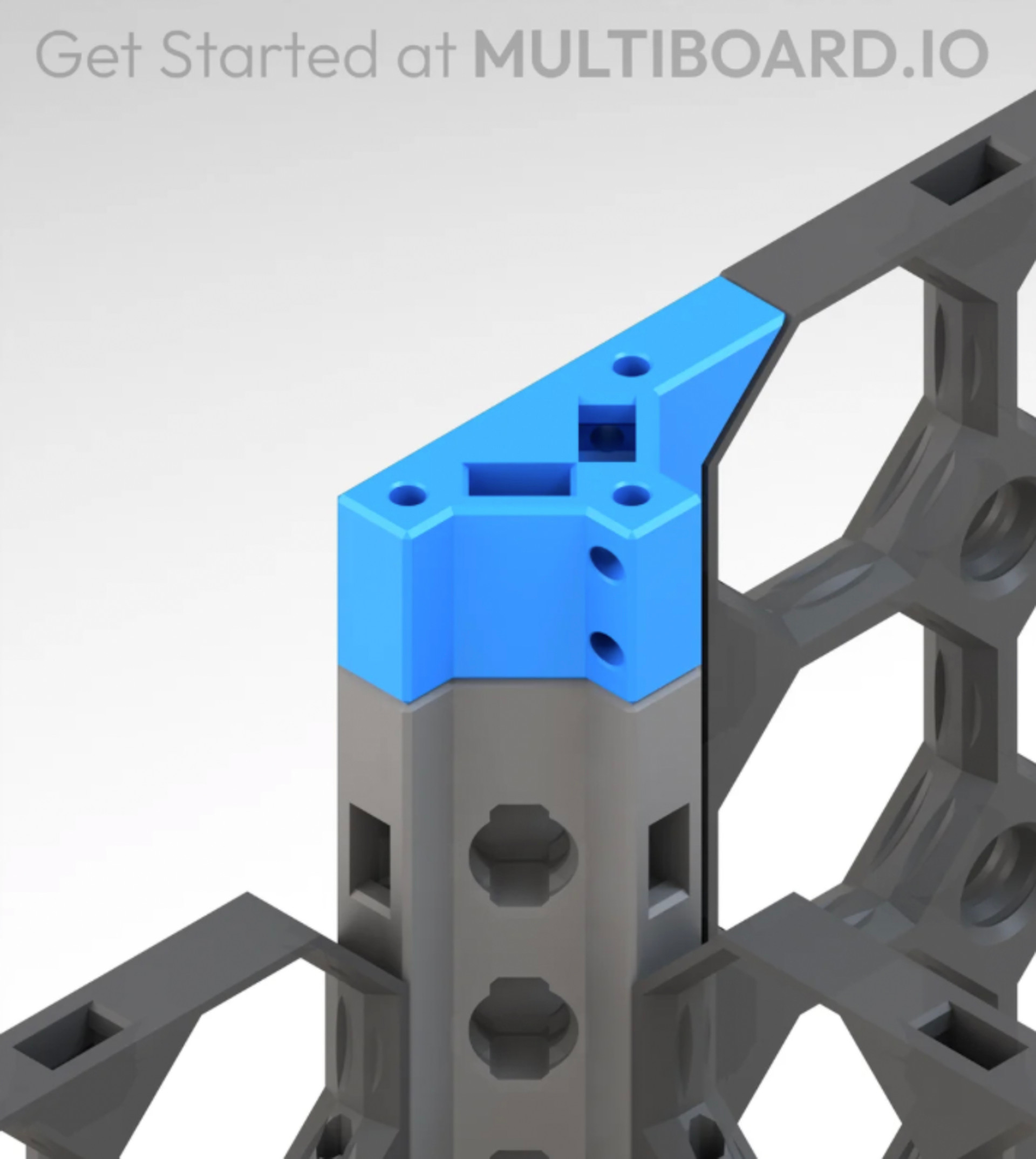 T - Right Side End Cap - Multiboard Beam