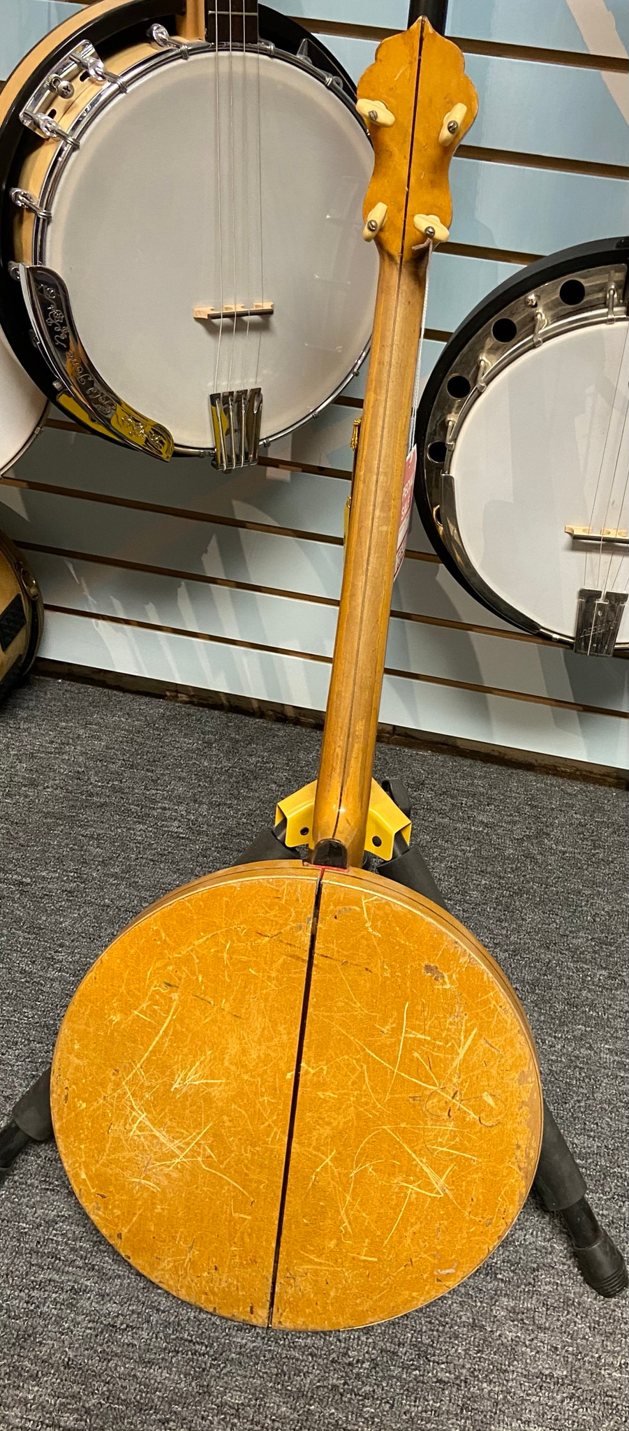 Lange Banner Blue Irish Tenor Banjo with Resonator USED - Al's Music Shop