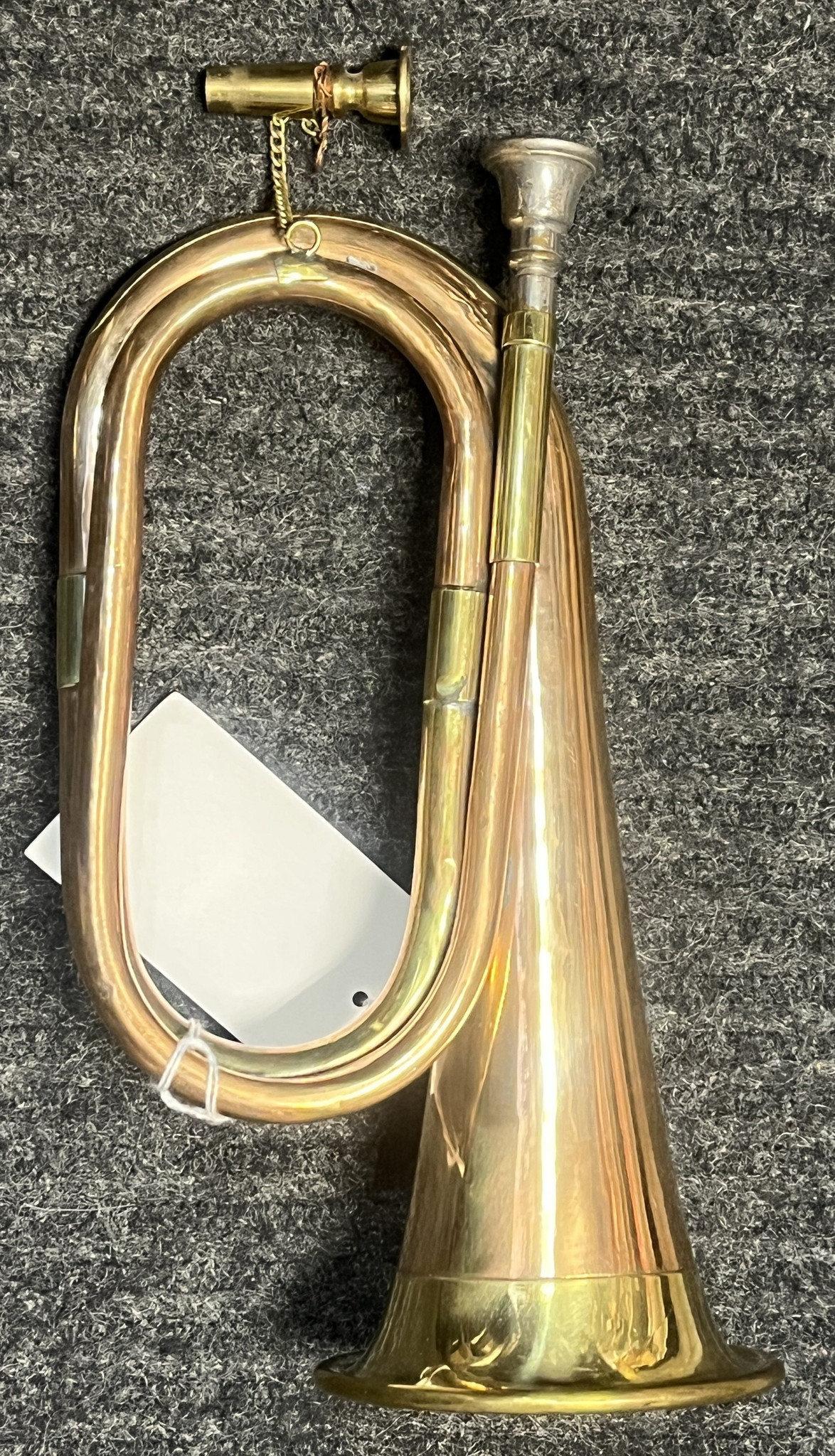 Two-Tone Brass Bugle NEW (2 mouthpieces) - Al's Music Shop