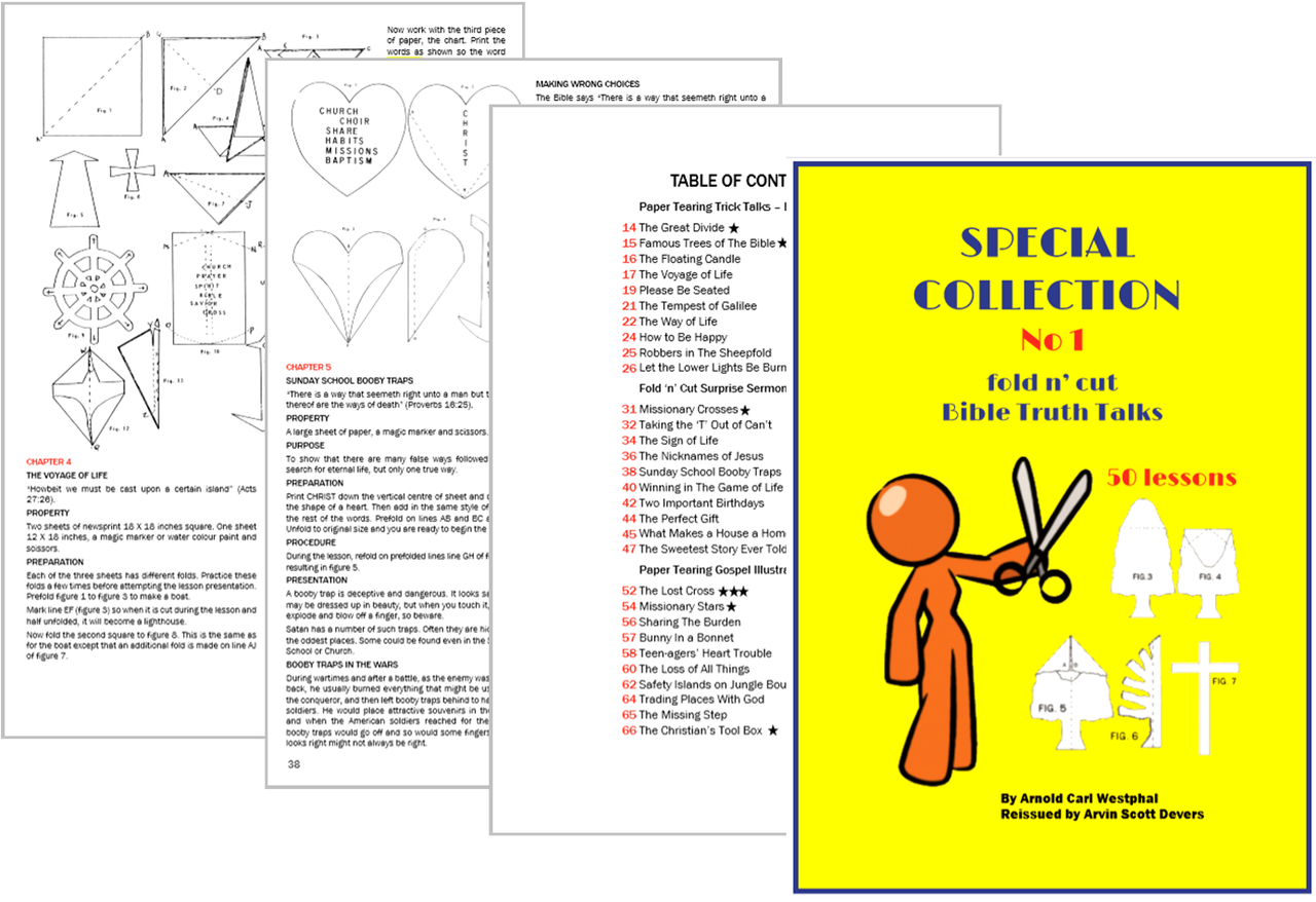 50 Fold & Cut Bible Talks #1 - eBook - Creative Lessons with paper ...